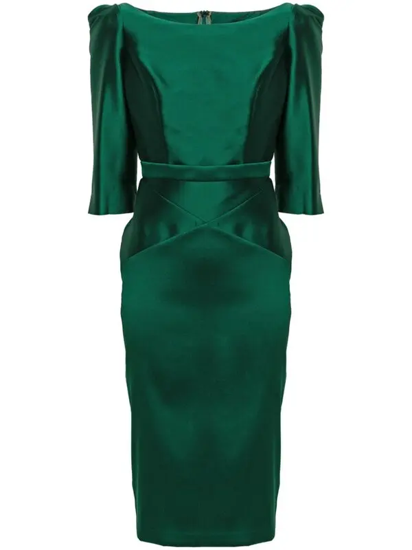 green taffeta midi dress Maddie Light Green Floral Print Satin Cowl-Neck Maxi Dress – Club L London main image 0