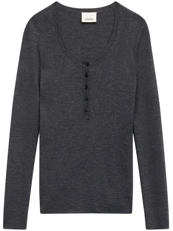 Isabel Marant Estine Merino Jumper - Grey