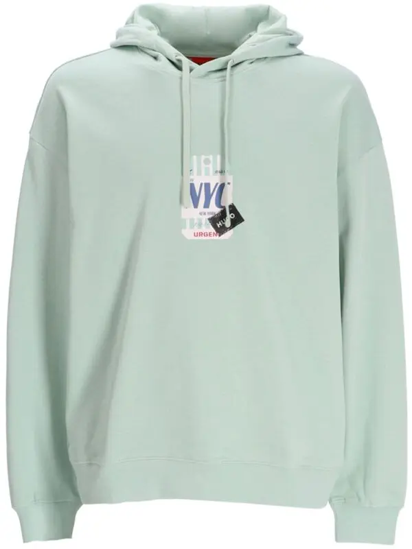 Hugo Boss Graphic-print Cotton Hoodie