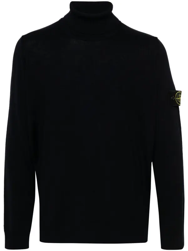 Stone Island Roll-neck Jumper - Blue