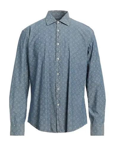Rossopuro Shirt Slate Size Cotton - Blue