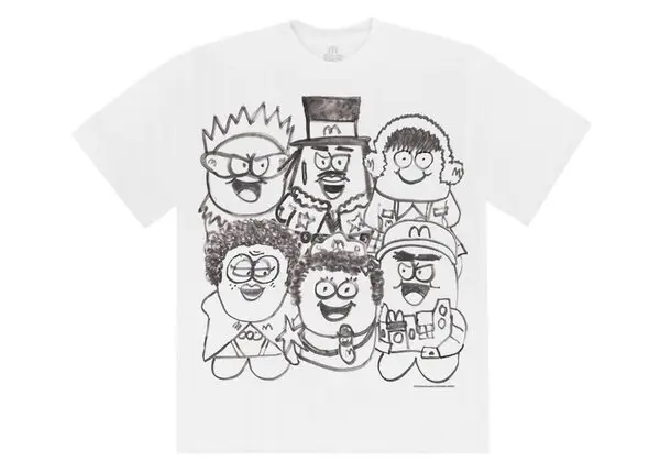 KERWIN FROST X Mcdonald's Mcnugget Buddies Sketch T-shirt - White
