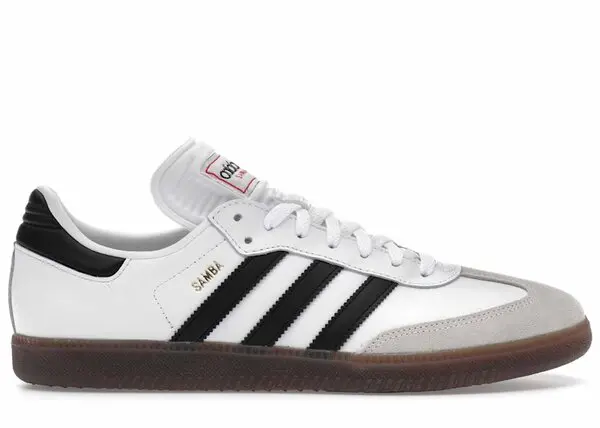 Adidas Samba Indoor Sneakers - Cloud White/core Black/vivid Red