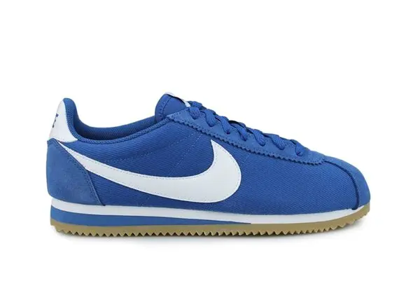 Nike Classic Cortez Nylon Sneakers - Gym Blue/white/gum Light Brown