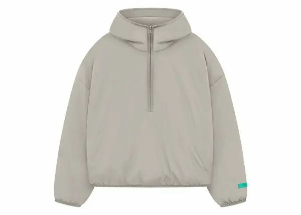 Fear Of God Essentials Nylon Filled Halfzip Hoodie - Seal