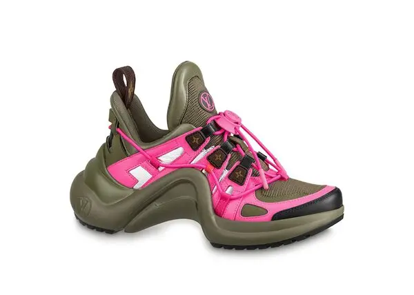 LOUIS VUITTON Arclight Trainer - Kaki/pink