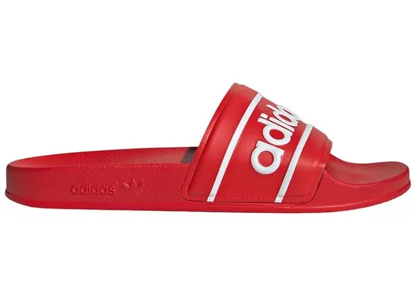 Adidas Adilette Slide Sandal - Red/cloud White