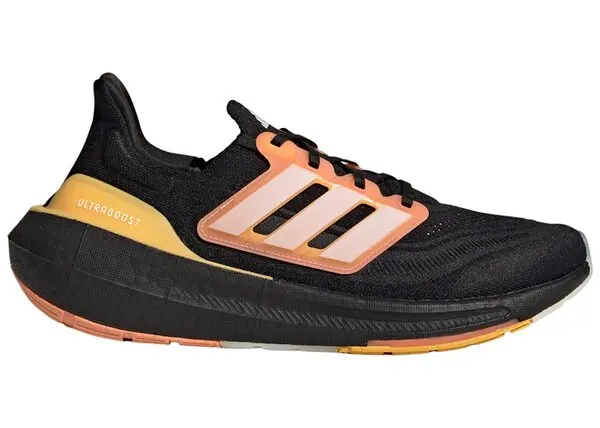 Adidas Ultra Boost Light Sneakers - Core Black/white Tint/screaming Orange