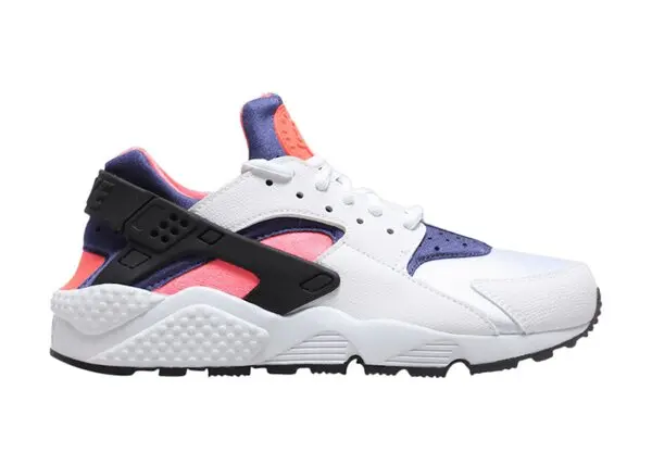 Nike Air Huarache Run Sneakers - White/hot Lava/blue Legend