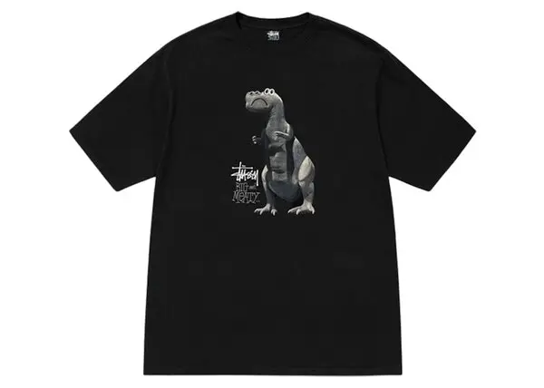 StÜssy Big & Meaty Pigment Dyed Tee Shirt - Black