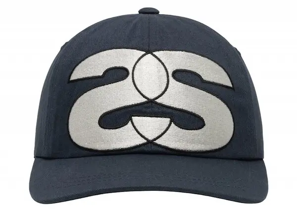 StÜssy Low Pro Big Short Sleeve Snapback - Navy Blue