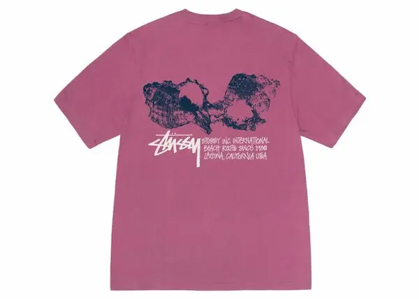 StÜssy Shells Tee Shirt - Berry