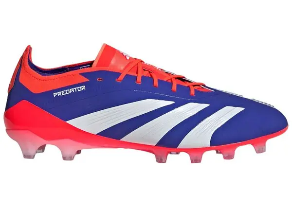 Adidas Predator Elite Ag Athletic Shoes - Lucid Blue/cloud White/solar Red