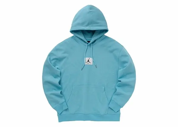 JORDAN Flight Fleece Pullover Hoodie - Bleached Aqua