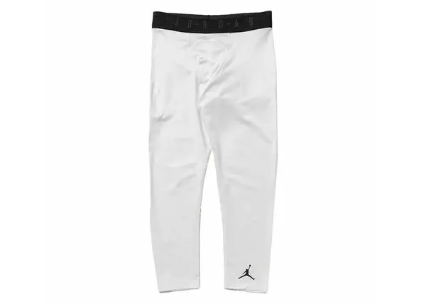 JORDAN Sport 3/4 Length Drifit Tights - White/black