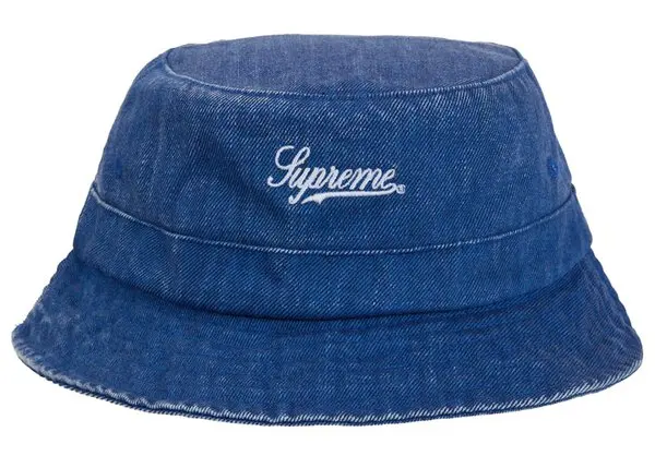 Supreme Coated Denim Crusher Hat - Royal