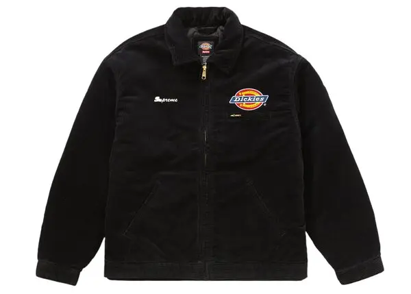 Supreme Dickies Corduroy Work Jacket - Black