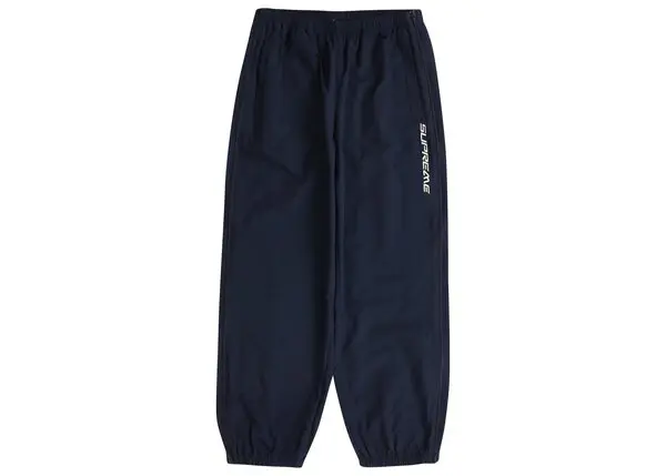 Supreme Full Zip Baggy Warm Up Pant - Navy | Editorialist