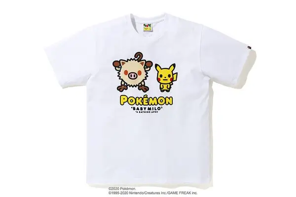 BAPE X Pokemon Mankey Tee Shirt #2 - White
