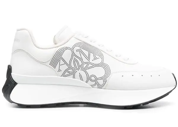 Alexander Mcqueen Sprint Runner Sneakers White/Black Editorialist