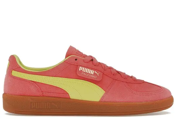 PUMA Palermo - Salmon/lime Sheen/gum