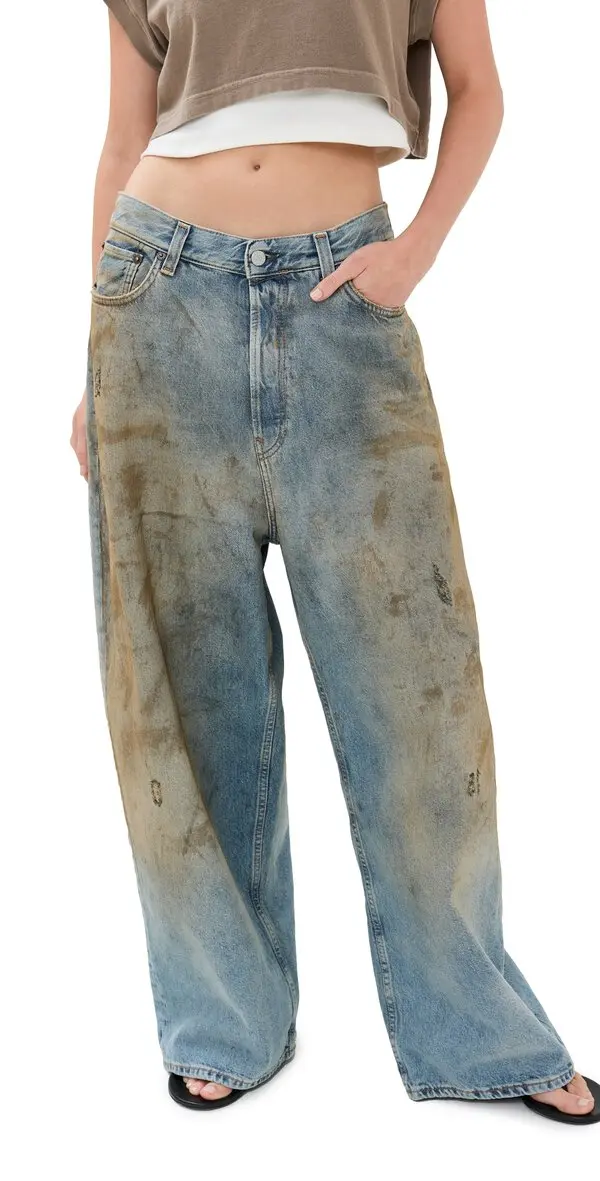 Acne Studios 2023f Fn Penicillin Jeans - Mid Blue