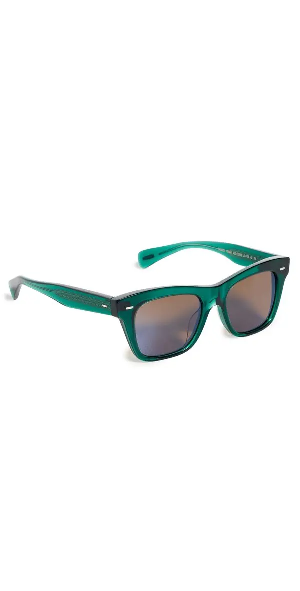 Oliver Spencer Ms. Oliver Pillow Sunglasses - Translucent Dark Teal
