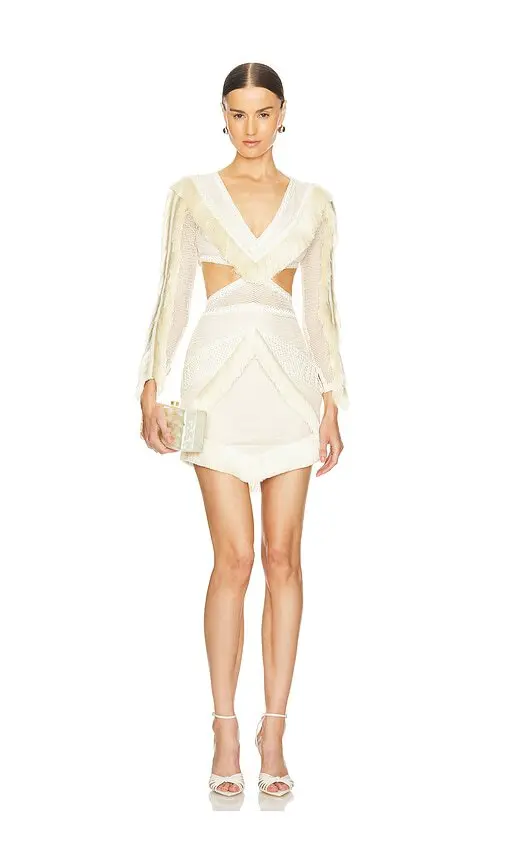 PatBO Fringe Mini Dress