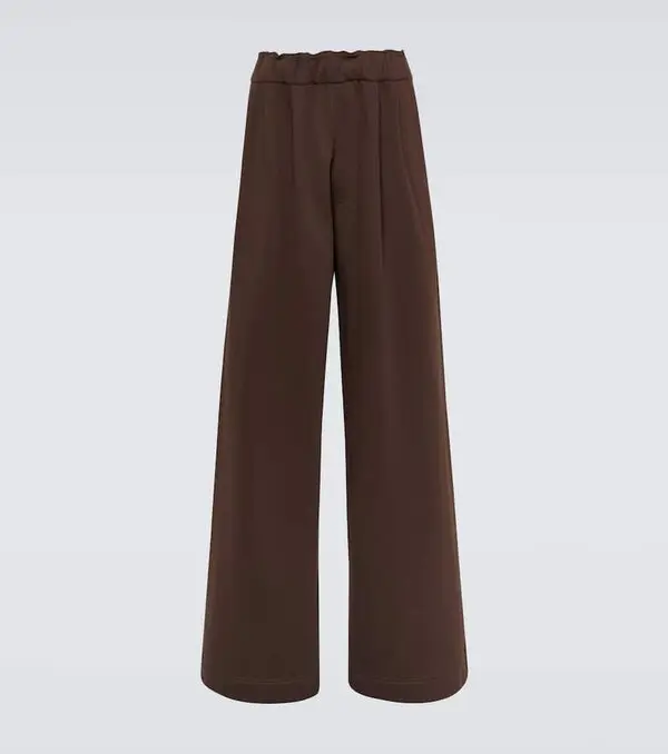 Dries Van Noten Cotton Jersey Sweatpants In Brown 30% Off