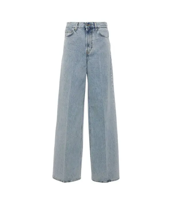 TOTÊME High-rise Wide-leg Jeans - Blue