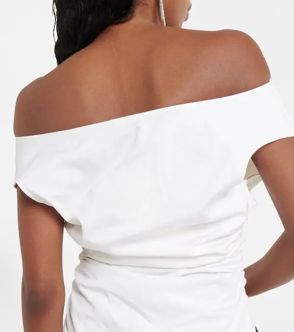 Magda Butrym Ruched Silk Top