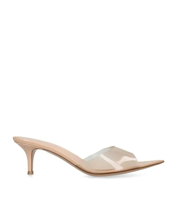 GIANVITO ROSSI Elle Mules 55 - Beige