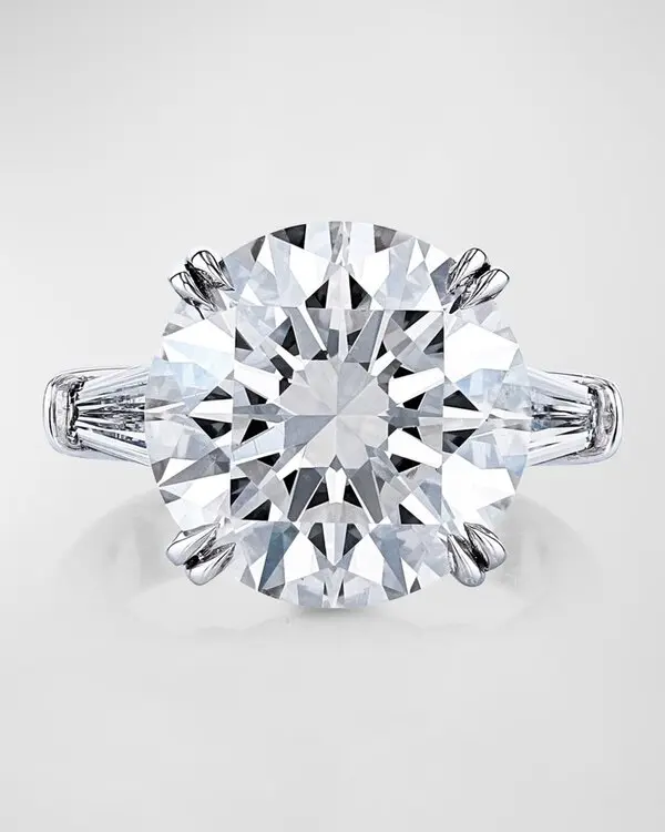 Neiman Marcus Platinum Three Stone Diamond Ring