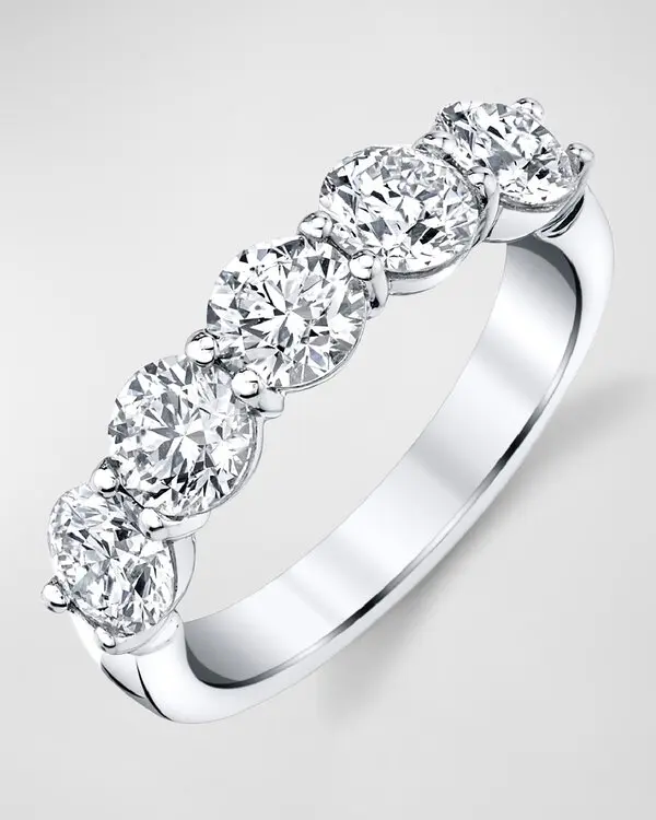 Neiman Marcus 18k Band With 1.65ct Round Diamonds - White Gold