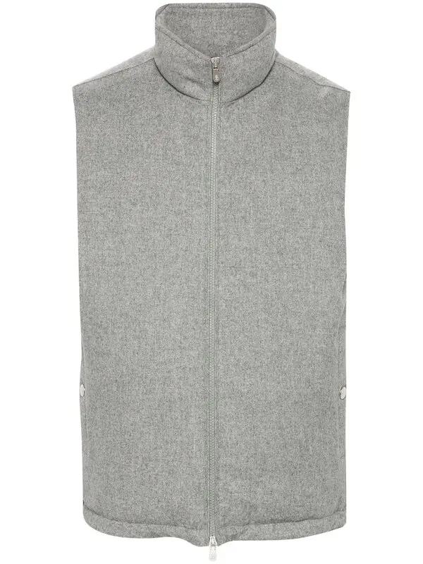 Brunello Cucinelli High-neck Wool Gilet