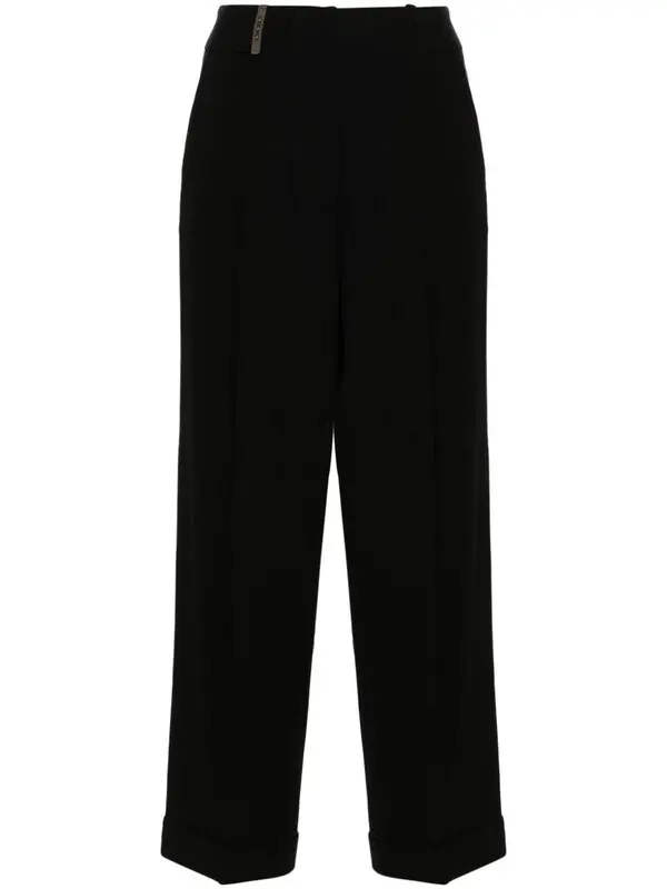 Peserico Pleated Straight-leg Trousers