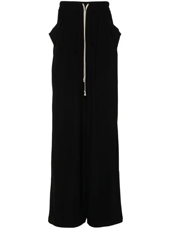 Rick Owens Lido Crepe Wide Trousers