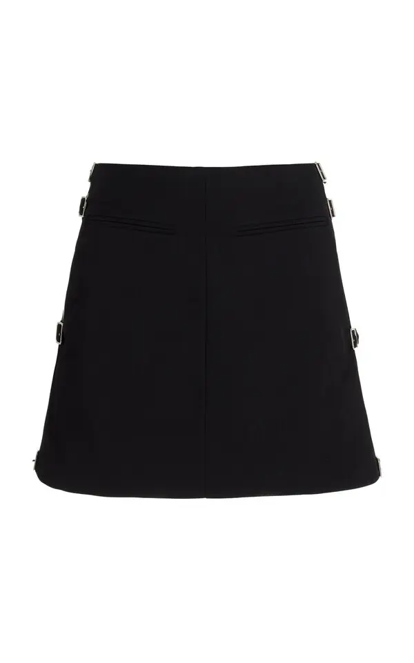 COURREGES Sangle Wool Mini Skirt