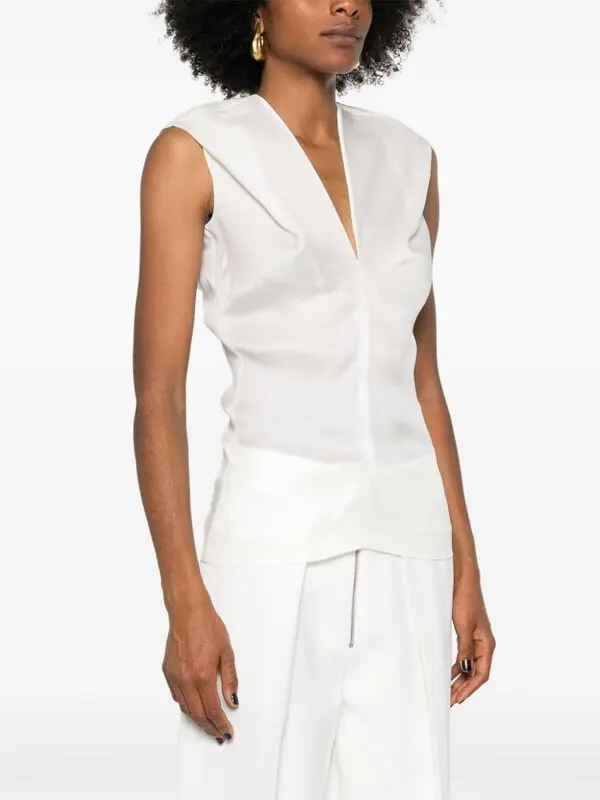 Khaite Ami Silk Blouse - White