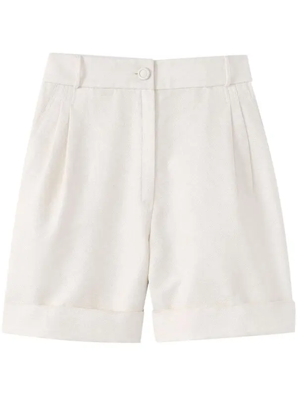 DESTREE Daniel Jacquard Shorts - Neutrals
