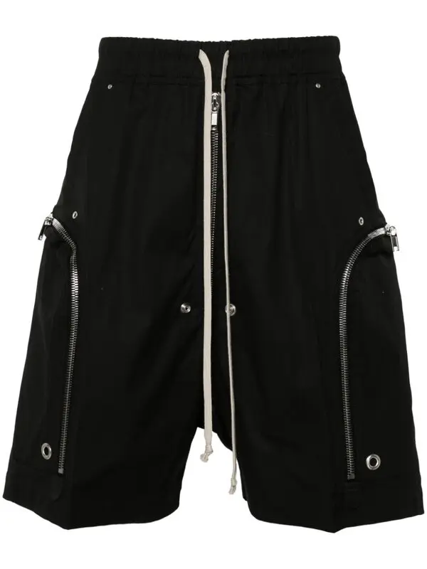 Rick Owens Bauhaus Bela Bermuda Shorts In Black - 43% Off 