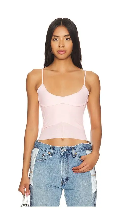 SAMI MIRO VINTAGE Low Back Double Layer Tank - Morganite