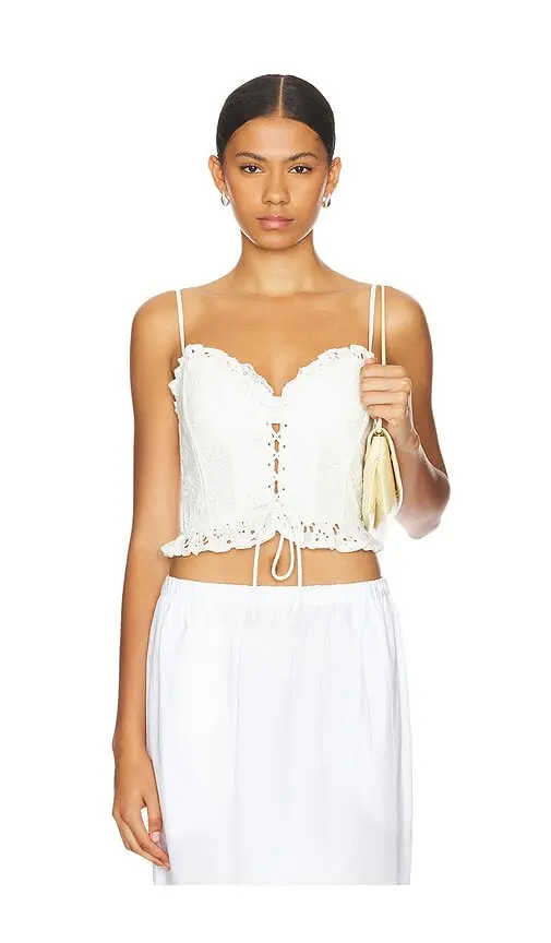 Astr The Label Dreama Eyelet Top