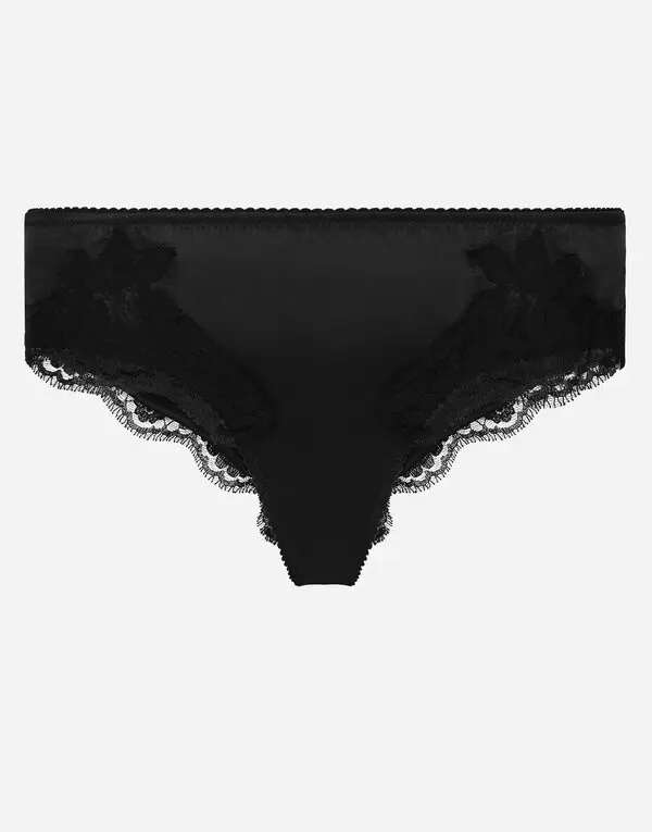 Dolce & Gabbana ショーツ サテン レース - Black