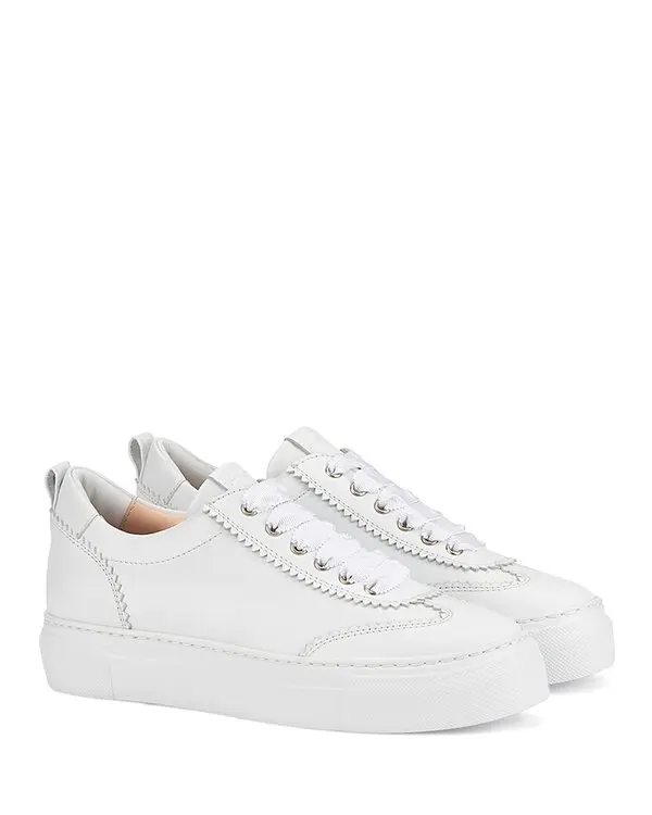Agl Eliana Lace Up Sneakers In White 70% Off Editorialist