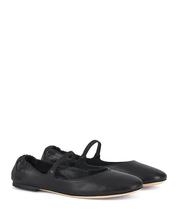 Agl Iris Square Toe Ballet Flats - Nero