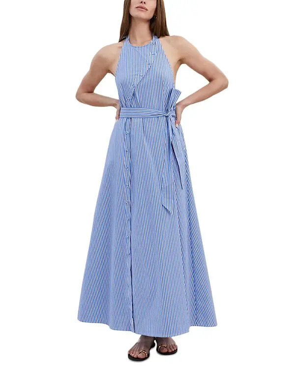 white christmas dresses The Delta Midi Dress in Marina Blue