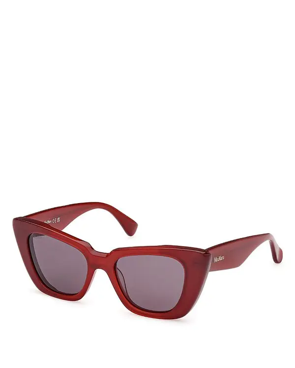 Max Mara Butterfly Sunglasses, 50mm - Red/purple Solid