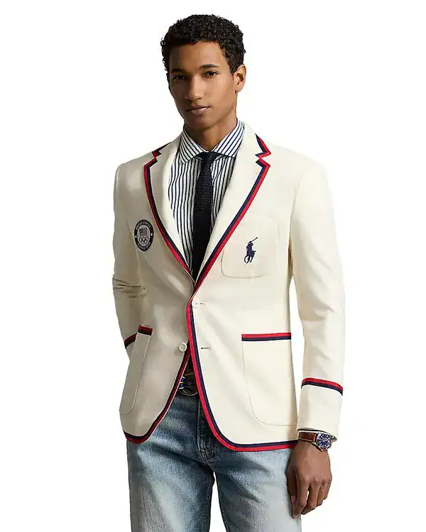 Ralph Lauren Team Usa Flagbearer Blazer White Editorialist