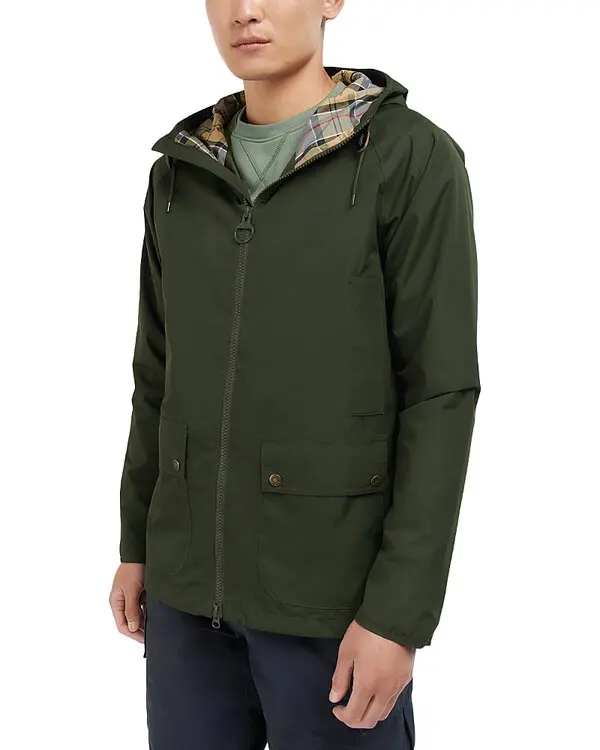 Barbour Hooded Domus Jacket - Sage/dress